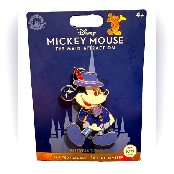 Disney | Accessories | Mickey Mouse The Main Attraction Pin Peter Pans ...